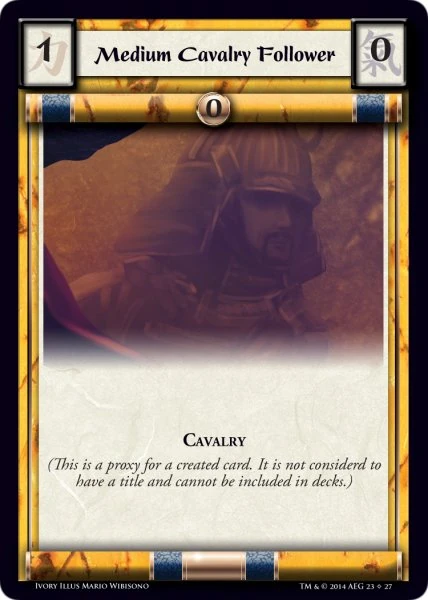 Medium Cavalry Follower/card | L5r: Legend of the Five Rings Wiki | Fandom