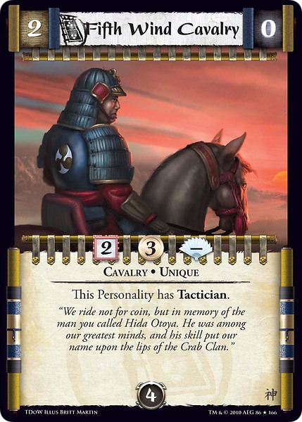 Fifth Wind Cavalrycard L5r Legend Of The Five Rings Wiki Fandom
