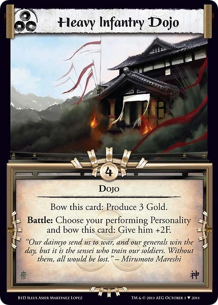 Heavy Infantry Dojo/card | L5r: Legend of the Five Rings Wiki | Fandom
