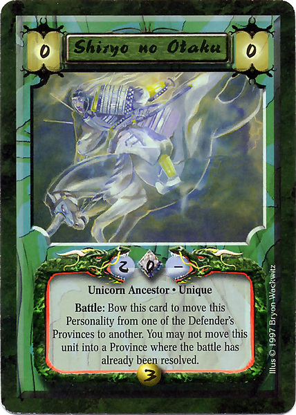 Shiryo No Otakucard L5r Legend Of The Five Rings Wiki Fandom