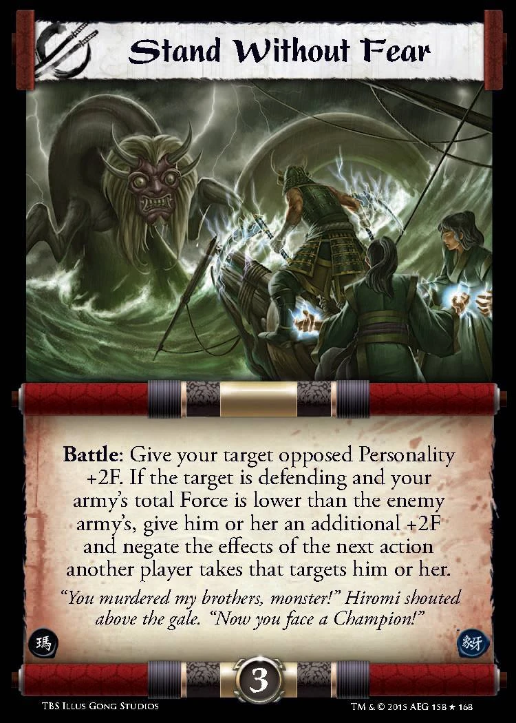 Stand Without Fear/card | L5r: Legend of the Five Rings Wiki | Fandom
