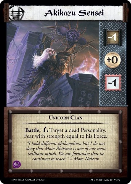 Akikazu Sensei/card | L5r: Legend of the Five Rings Wiki | Fandom