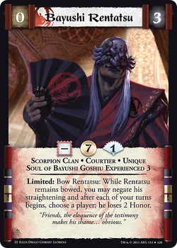 Bayushi Rentatsu/card | L5r: Legend of the Five Rings Wiki | Fandom