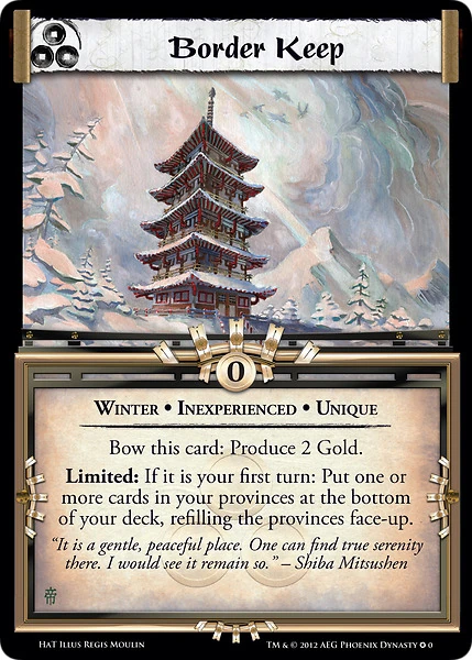 Border Keep Inexp/card | L5r: Legend of the Five Rings Wiki | Fandom