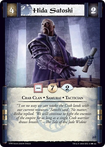 Hida Satoshi/card | L5r: Legend of the Five Rings Wiki | Fandom