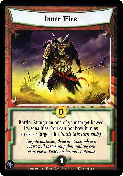 Inner Fire/card3 | L5r: Legend of the Five Rings Wiki | Fandom