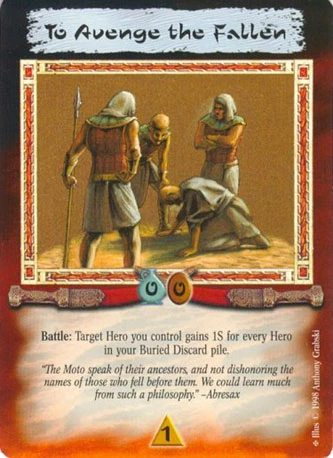 To Avenge the Fallen/card | L5r: Legend of the Five Rings Wiki | Fandom