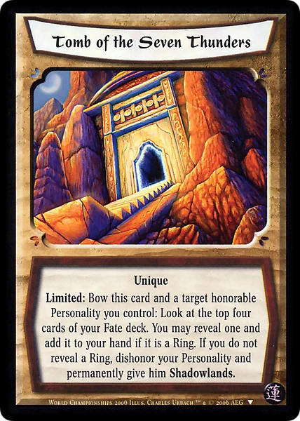 Tomb of the Seven Thunders/card | L5r: Legend of the Five Rings Wiki ...