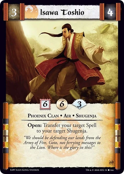 Isawa Toshio/card | L5r: Legend of the Five Rings Wiki | Fandom