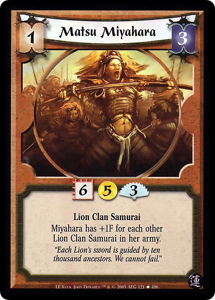 Matsu Miyahara/card | L5r: Legend of the Five Rings Wiki | Fandom