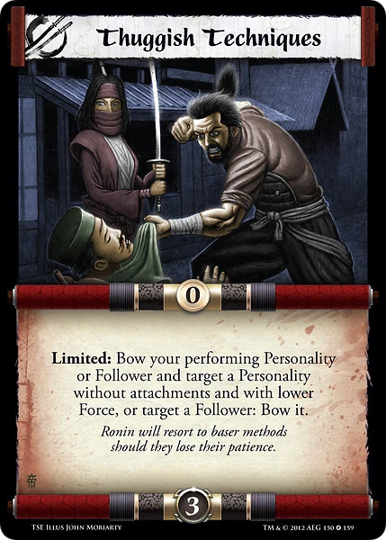 Thuggish Techniques/card | L5r: Legend of the Five Rings Wiki | Fandom