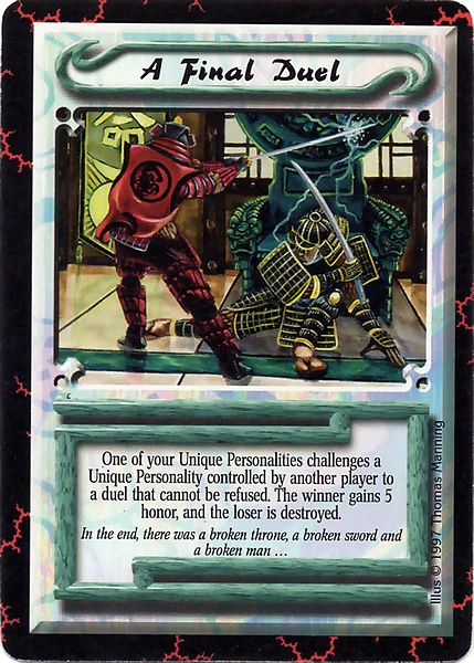 A Final Duel/card | L5r: Legend of the Five Rings Wiki | Fandom