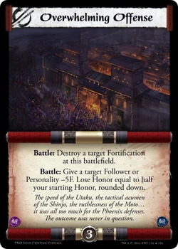 Overwhelming Offense/card | L5r: Legend of the Five Rings Wiki | Fandom