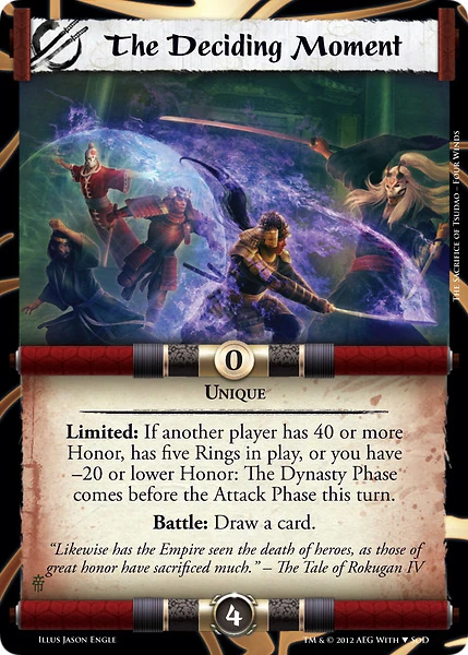 The Deciding Moment/card5 | L5r: Legend of the Five Rings Wiki | Fandom