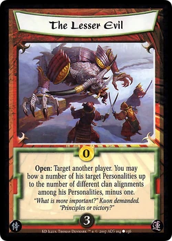 The Lesser Evil/card | L5r: Legend of the Five Rings Wiki | Fandom