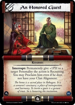 An Honored Guest/card | L5r: Legend of the Five Rings Wiki | Fandom