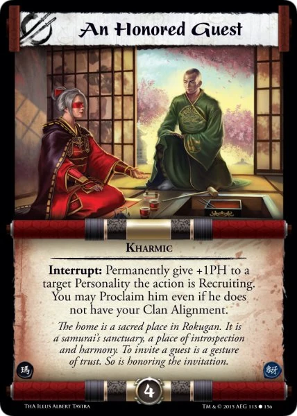 An Honored Guest/card | L5r: Legend of the Five Rings Wiki | Fandom