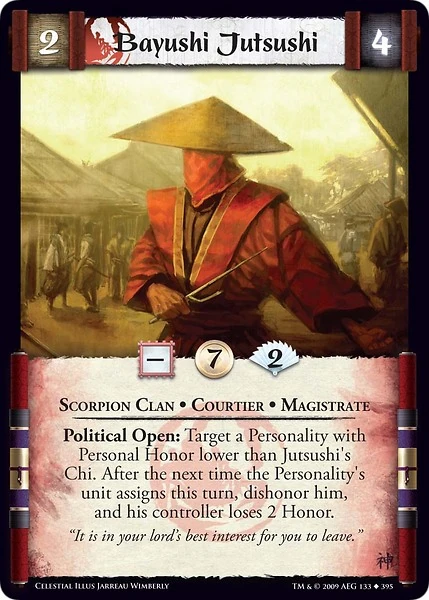 Bayushi Jutsushi/card | L5r: Legend of the Five Rings Wiki | Fandom
