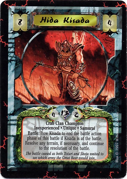 Hida Kisada Inexp/card | L5r: Legend of the Five Rings Wiki | Fandom