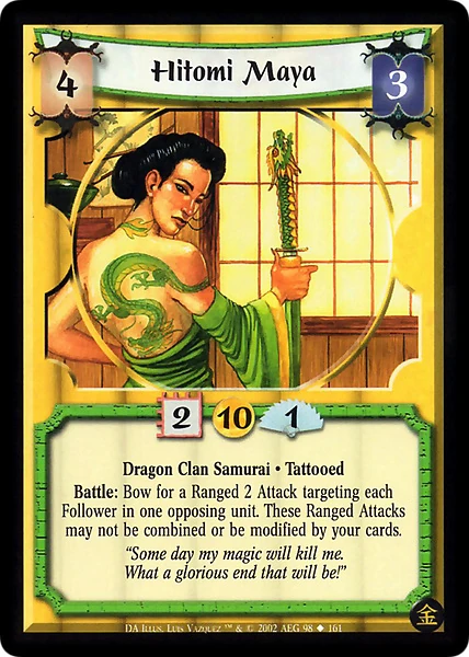 Hitomi Maya/card | L5r: Legend of the Five Rings Wiki | Fandom
