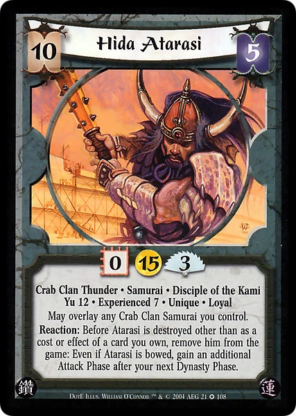 Hida Atarasi/card | L5r: Legend of the Five Rings Wiki | Fandom