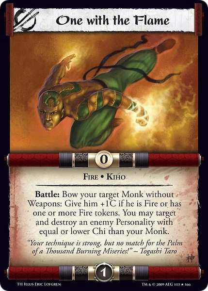 One with the Flame/card | L5r: Legend of the Five Rings Wiki | Fandom