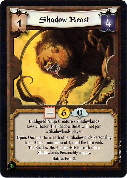 Shadow Beast/card | L5r: Legend of the Five Rings Wiki | Fandom