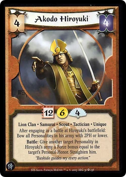 Akodo Hiroyuki/card | L5r: Legend of the Five Rings Wiki | Fandom