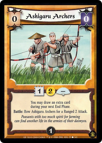 Ashigaru Archers/card2 | L5r: Legend of the Five Rings Wiki | Fandom