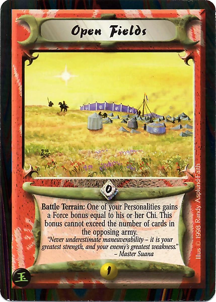 Open Fields/card | L5r: Legend of the Five Rings Wiki | Fandom