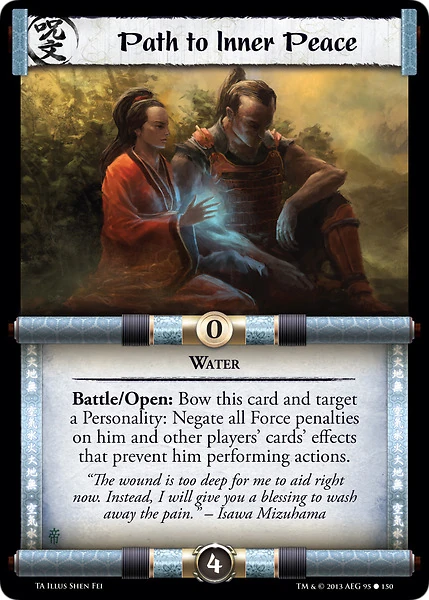 Path to Inner Peace/card | L5r: Legend of the Five Rings Wiki | Fandom