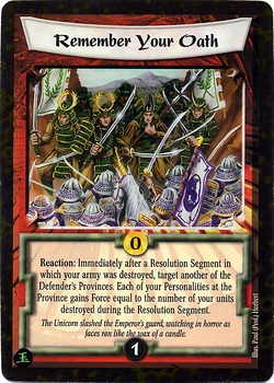 Remember Your Oath/card | L5r: Legend of the Five Rings Wiki | Fandom