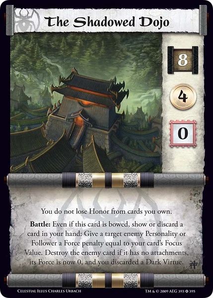 The Shadowed Dojo/card | L5r: Legend of the Five Rings Wiki | Fandom