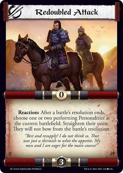 Redoubled Attack/card | L5r: Legend of the Five Rings Wiki | Fandom