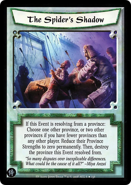 The Spider's Shadow/card | L5r: Legend of the Five Rings Wiki | Fandom