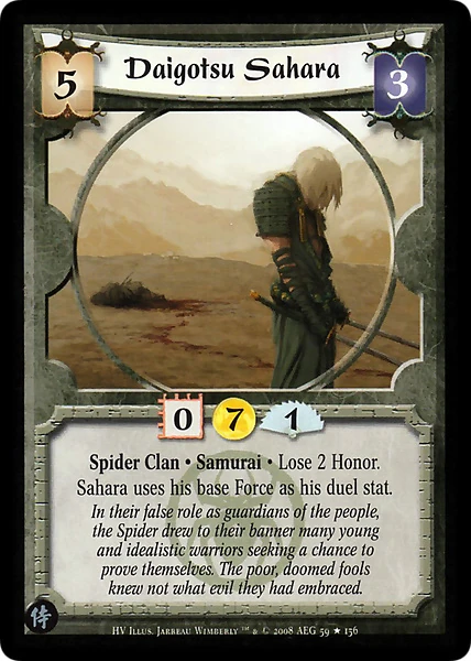 Daigotsu Sahara/card | L5r: Legend of the Five Rings Wiki | Fandom