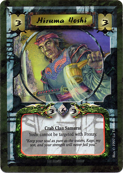 Hiruma Yoshicard L5r Legend Of The Five Rings Wiki Fandom