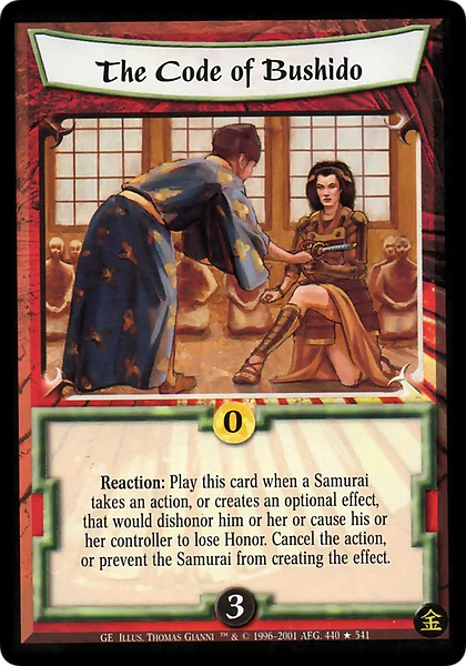 The Code of Bushido/card2 | L5r: Legend of the Five Rings Wiki | Fandom