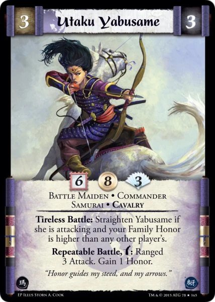 Utaku Yabusame/card | L5r: Legend of the Five Rings Wiki | Fandom