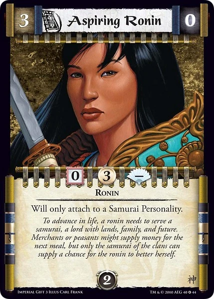Aspiring Ronin/card | L5r: Legend of the Five Rings Wiki | Fandom