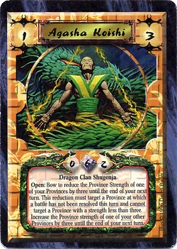 Agasha Koishi/card | L5r: Legend of the Five Rings Wiki | Fandom