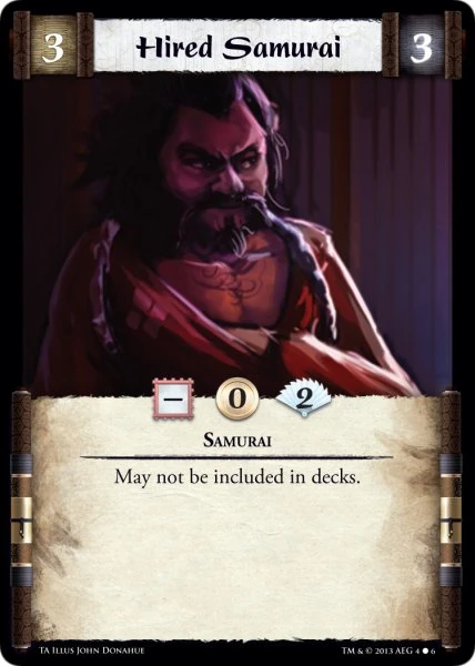 Hired Samurai/card | L5r: Legend of the Five Rings Wiki | Fandom