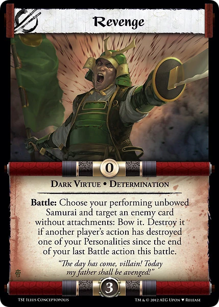 Revenge/card2 | L5r: Legend of the Five Rings Wiki | Fandom
