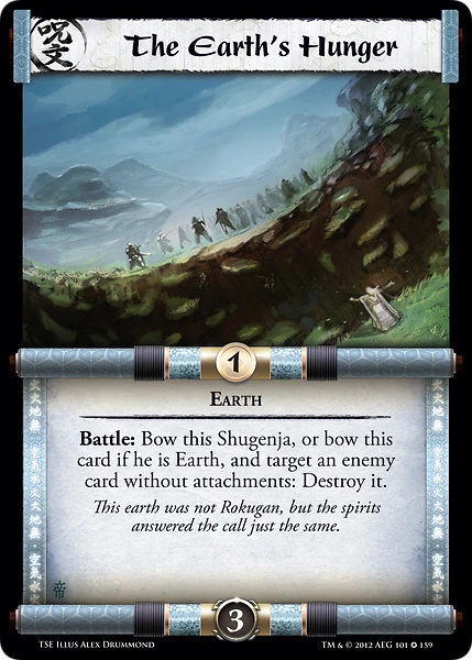 The Earth's Hunger/card | L5r: Legend of the Five Rings Wiki | Fandom