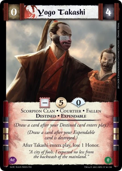 Yogo Takashi/card | L5r: Legend of the Five Rings Wiki | Fandom