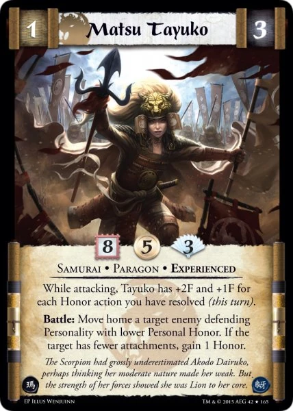 Matsu Tayuko Exp/card | L5r: Legend of the Five Rings Wiki | Fandom