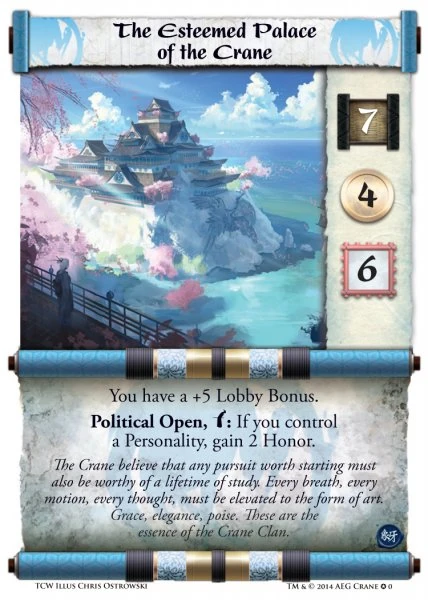 The Esteemed Palace of the Crane/card2 | L5r: Legend of the Five Rings ...