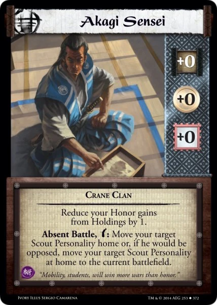 Akagi Sensei/card | L5r: Legend of the Five Rings Wiki | Fandom