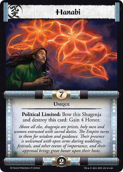 Hanabi/card2 | L5r: Legend of the Five Rings Wiki | Fandom