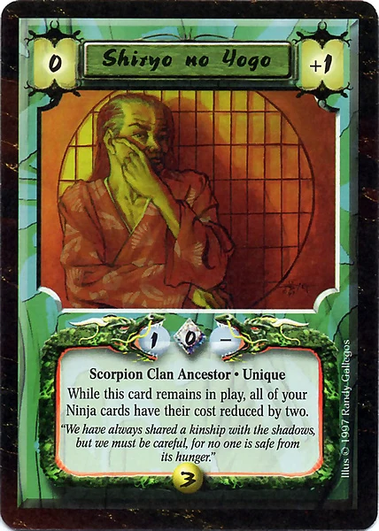 Shiryo no Yogo/card | L5r: Legend of the Five Rings Wiki | Fandom